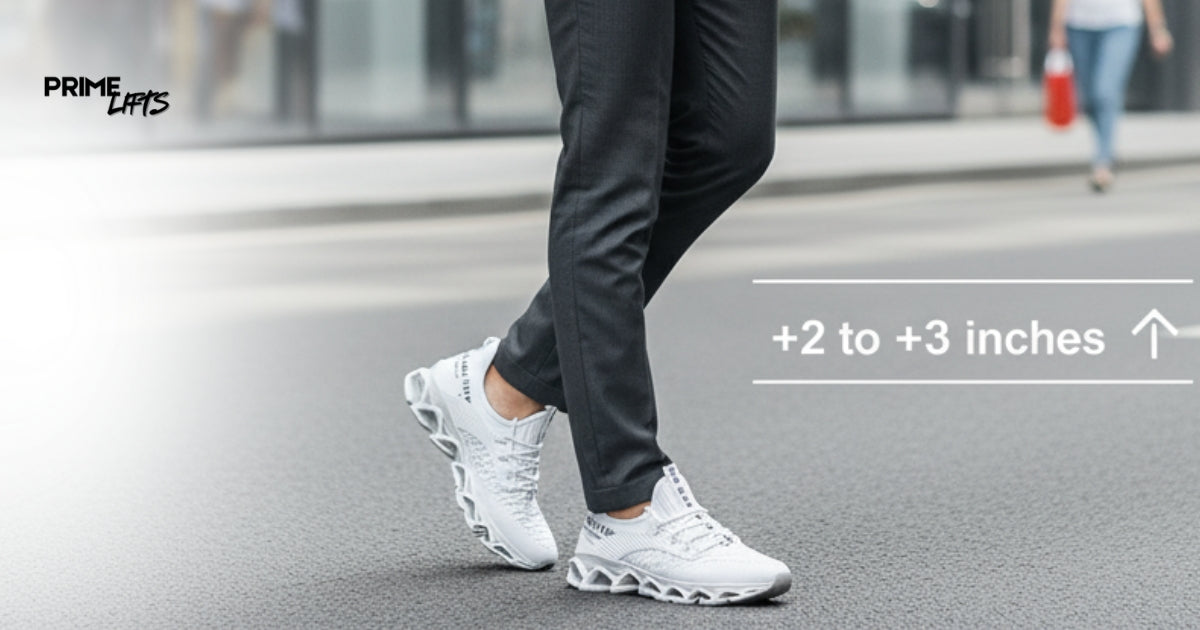 The Elevator Shoes That Instantly Add 2-3 Inches of Height.